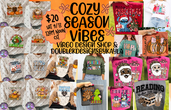 COZY SEASON VIBES COLLAB WITH VIRGO DESIGN SHOP – DoubleKDesignsbyKayla