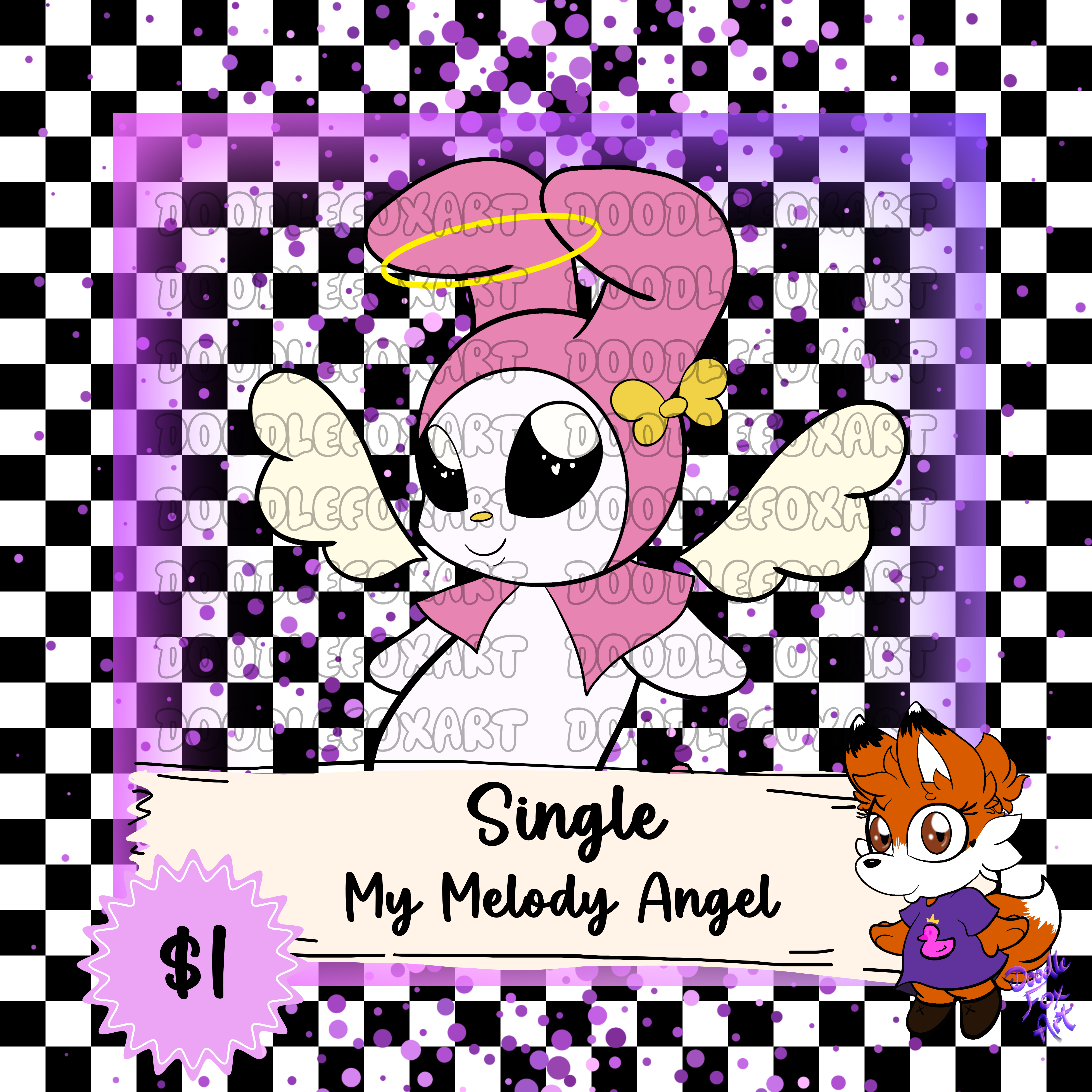 Single My Melody Angel Clipart – DoubleKDesignsbyKayla